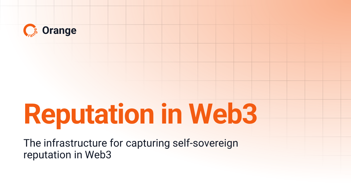 Reputation in Web3 | Orange